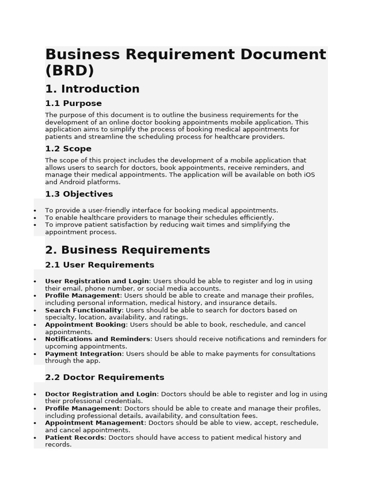 Business Requirement Document | PDF | Computer Security | Security