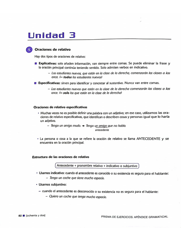 Oraciones de Relativo.-1 | PDF