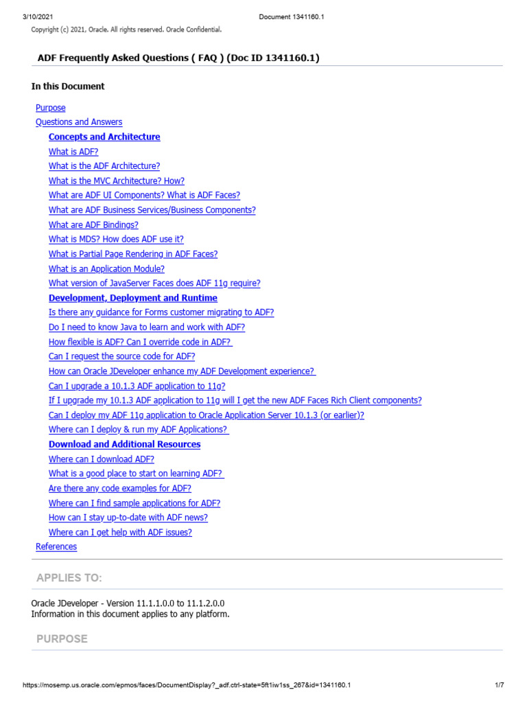 Adf Faq | PDF | Model–View–Controller | Java (Programming Language)