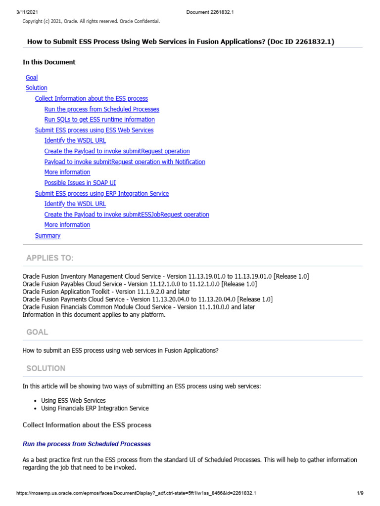 How To Submit ESS Process Using Web Services in Fusion Applications ...