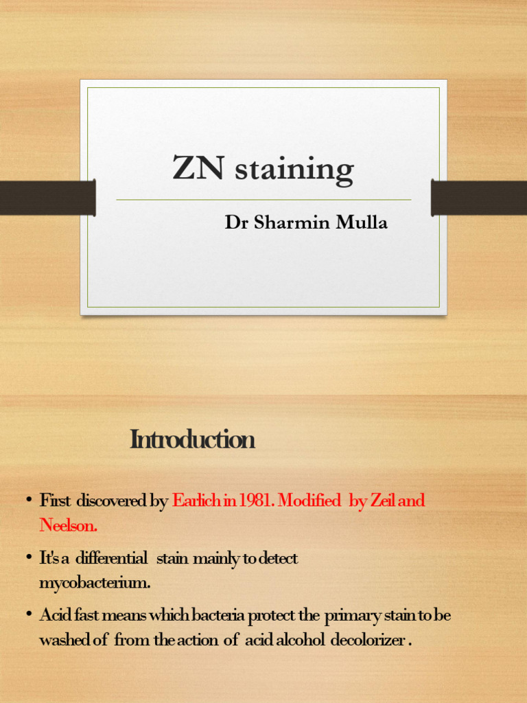 ZN Staining | PDF