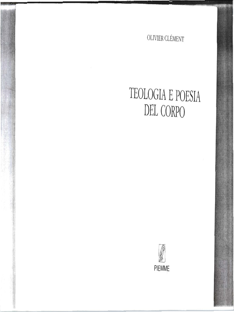 Teologia e Poesia Del Corpo - Olivier Clement | PDF