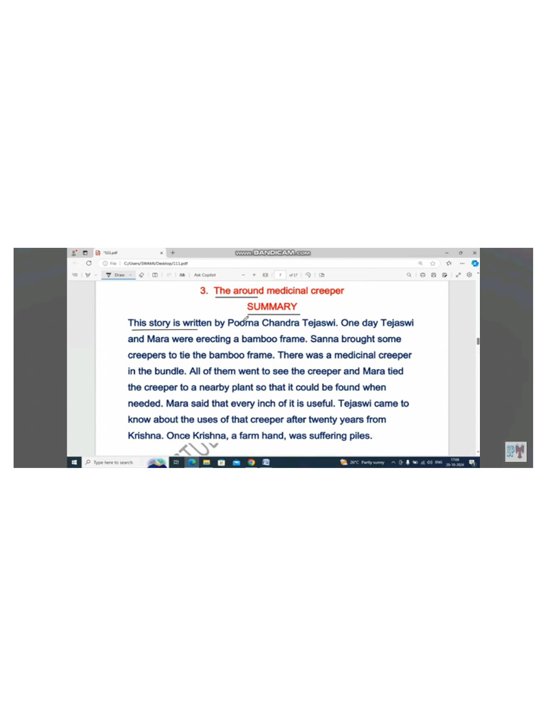 The Around Medicinal Creeper | PDF