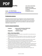 Srikanth P2P Process Resume | PDF | Accounts Payable | Business