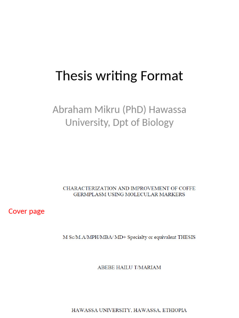 Thesis Writing Format | PDF | Writing | Publishing