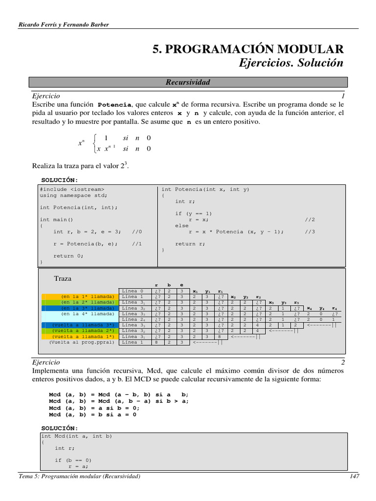 Informatica - Tema.05.Programacion Modular.03b.recursion - Solucion ...