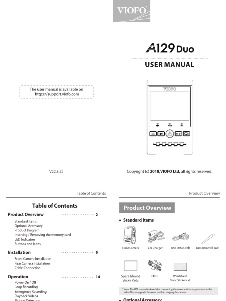 A129 Duo English Manual | PDF | Camera | Electromagnetic Interference
