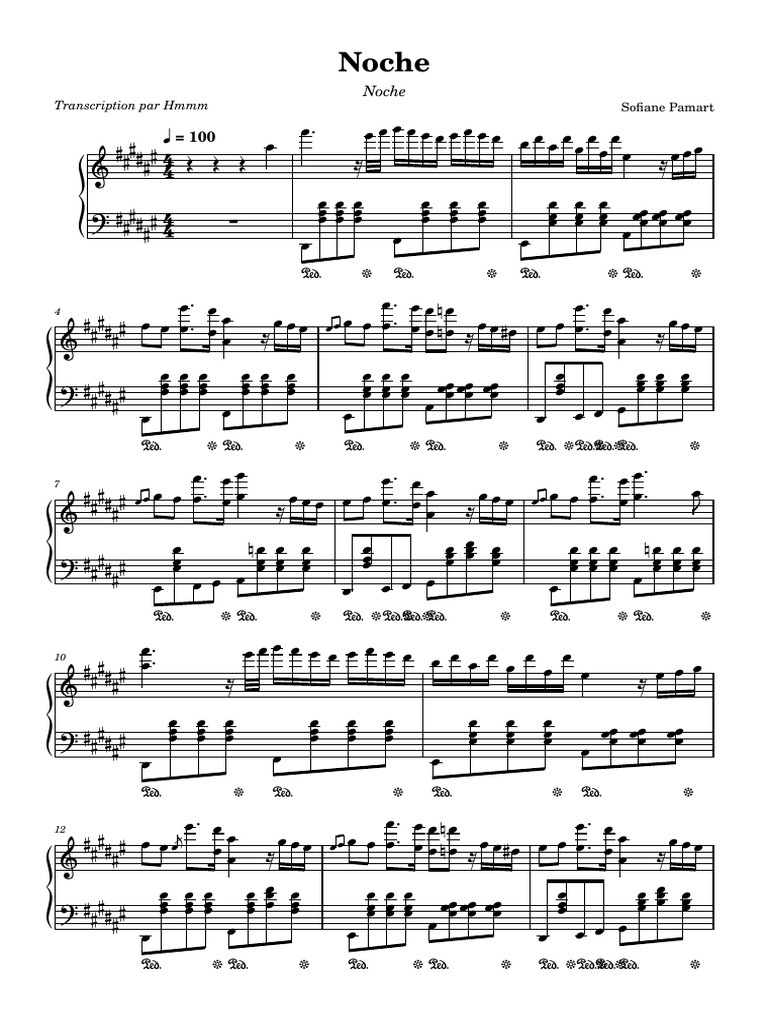 Sofiane Pamart Noche | PDF