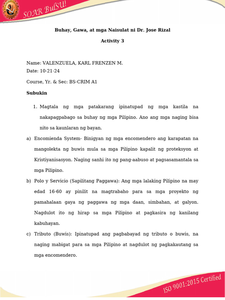 Activity 1 Midterm | PDF