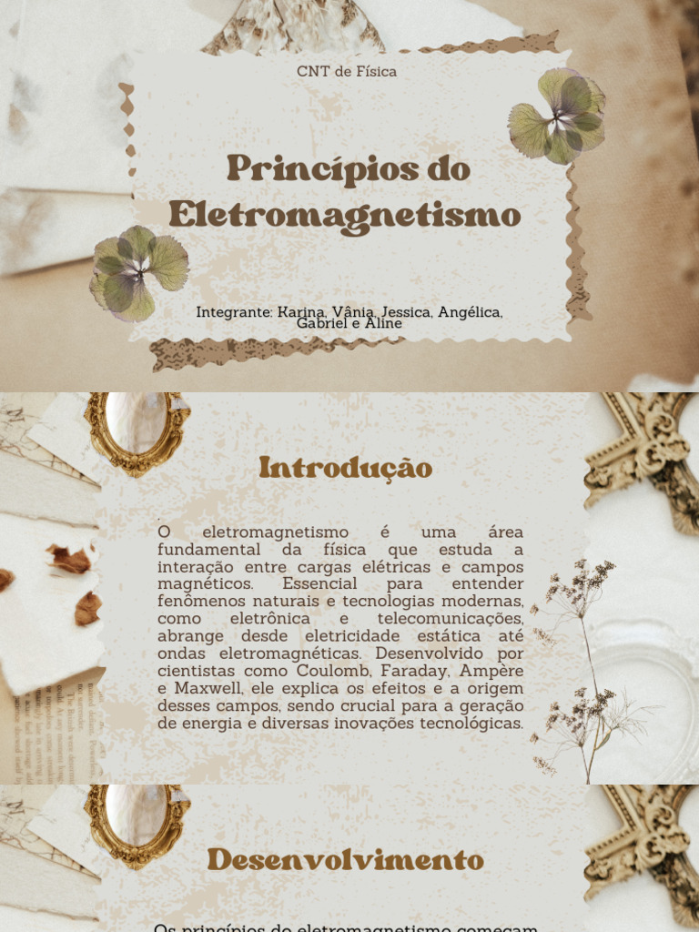 Princípios Do Eletromagnetismo PDF | PDF | Eletromagnetismo | Eletricidade