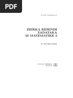 Vene Bogoslavov - Zbirka Zadataka Iz Matematike 2 | PDF