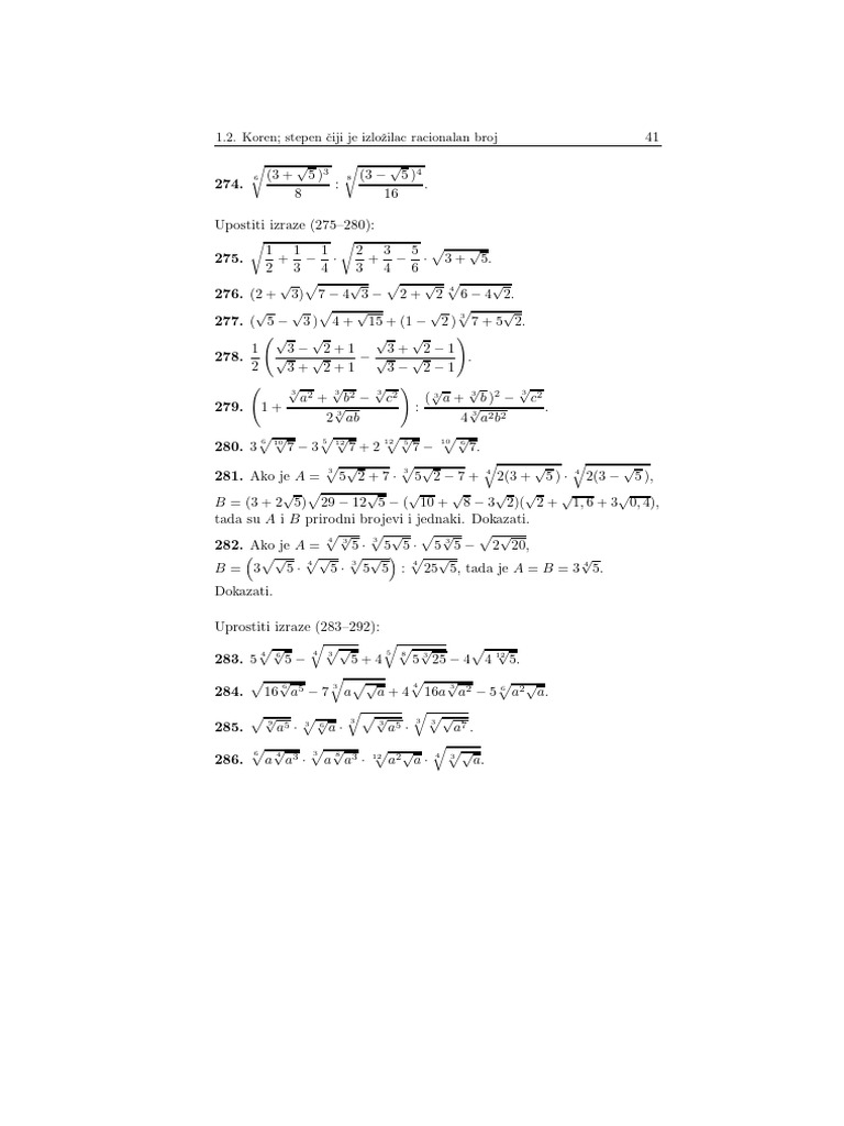 Zbirka Zadataka Matematika Vene B. 5 | PDF