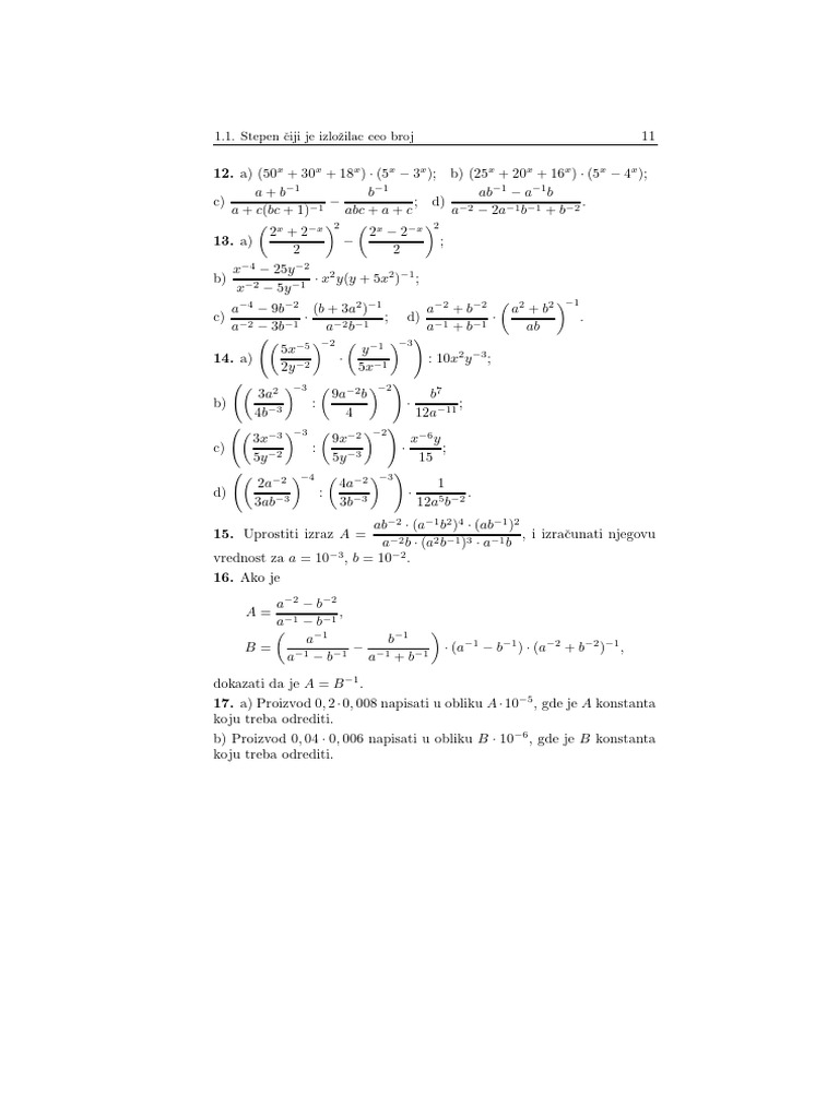 Zbirka Zadataka Matematika Vene B. 3 | PDF