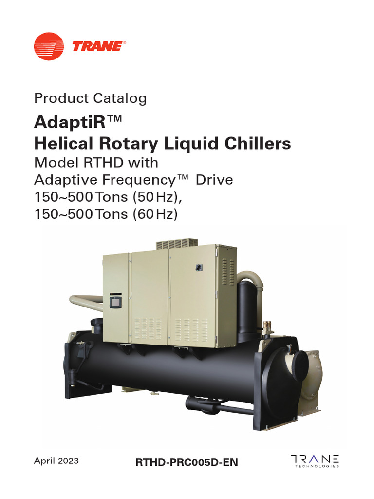Catalog-Trane RTHD Helical Rotary Liquid Chiller CHINA | PDF | Building Automation ...