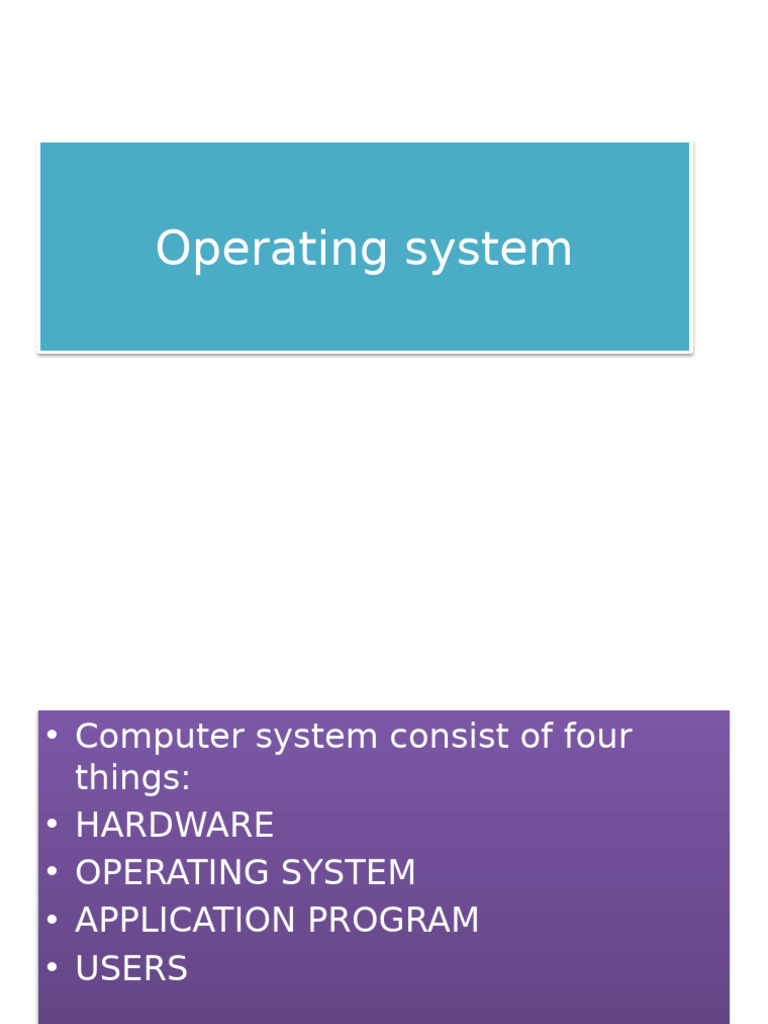 Operating System | PDF