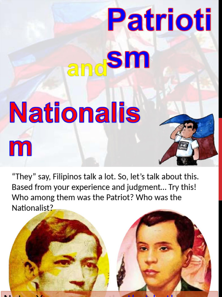 Patriotism vs Nationalism in the Philippines | PDF | Philippines ...