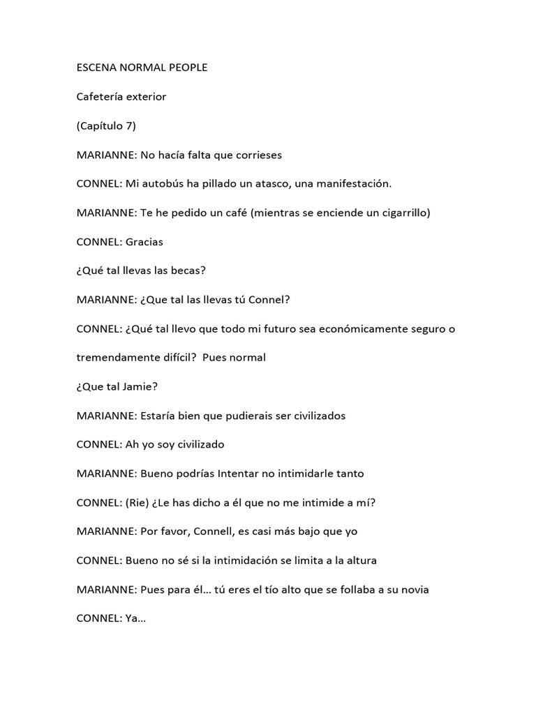 Escena Normal People | PDF