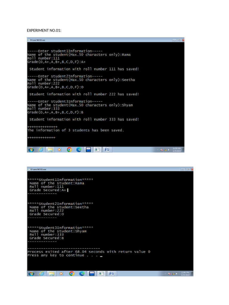 Experiment No2 | PDF