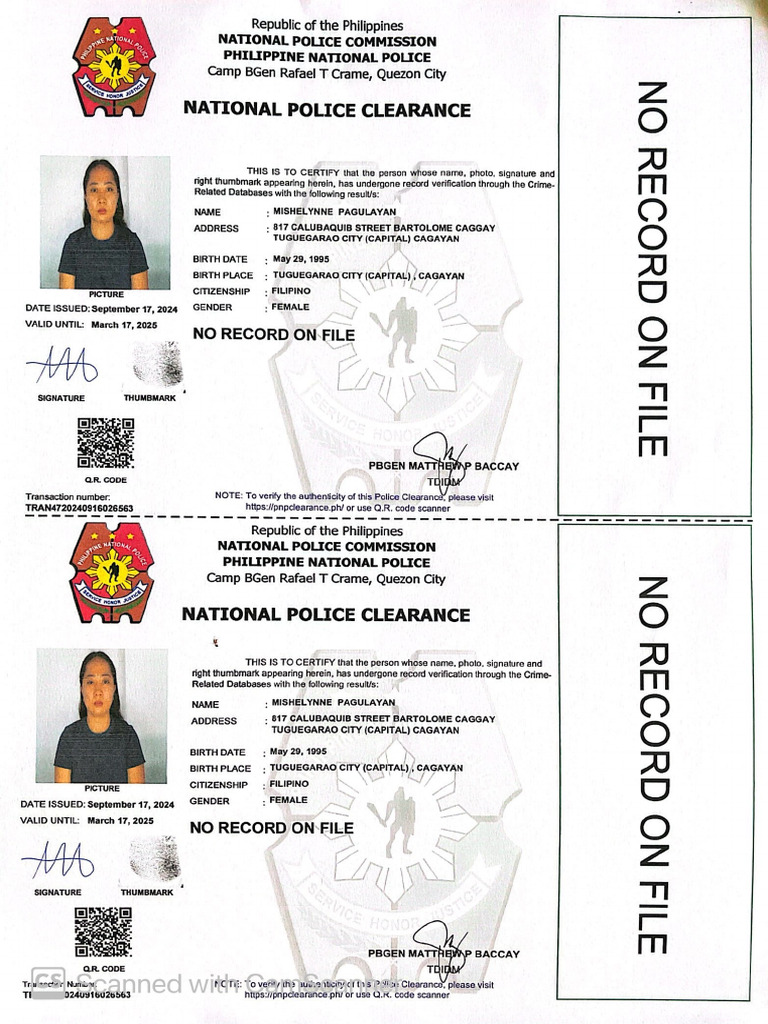 Police Clearance | PDF