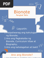Bionote (Filipino) | PDF