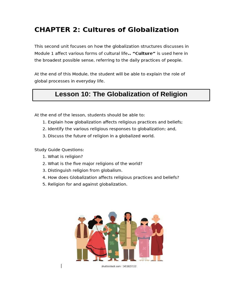Lesson 10 The Globalization of Religion | PDF | Confucianism | Muhammad
