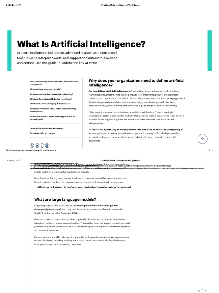 Understanding Artificial Intelligence (AI) | PDF | Artificial ...