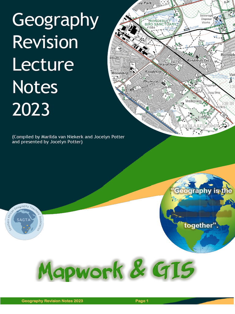Grade 12 Geography Mapwork Notes | PDF | Geographic Information System ...