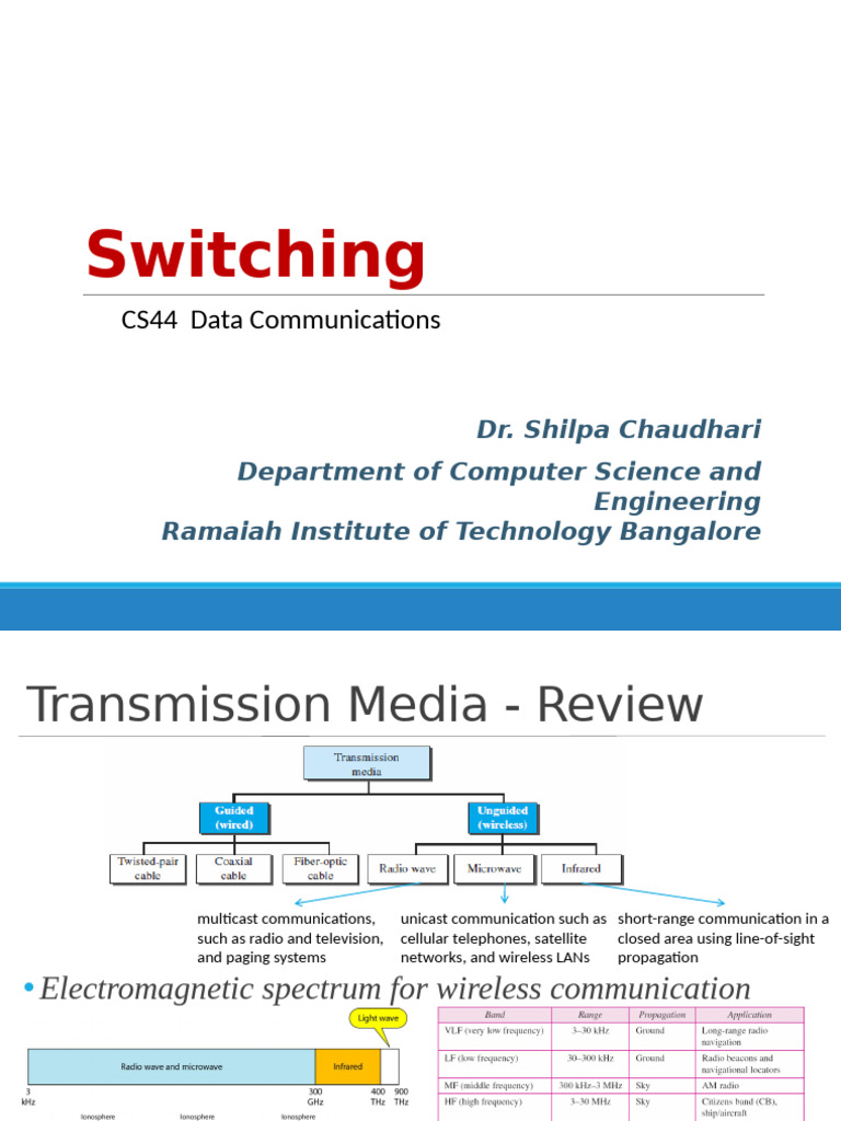 Unit-3-08-Switching | PDF | Computer Network | Network Switch