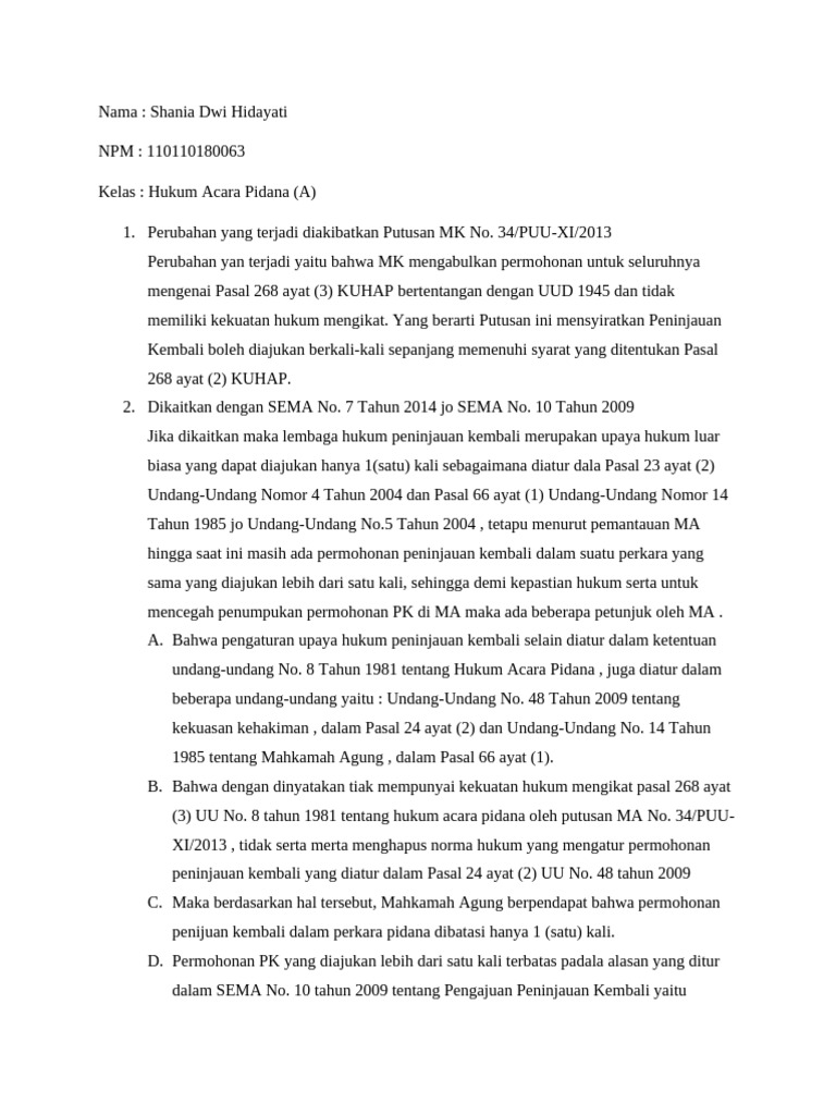 Hapid Perkembangan PK | PDF