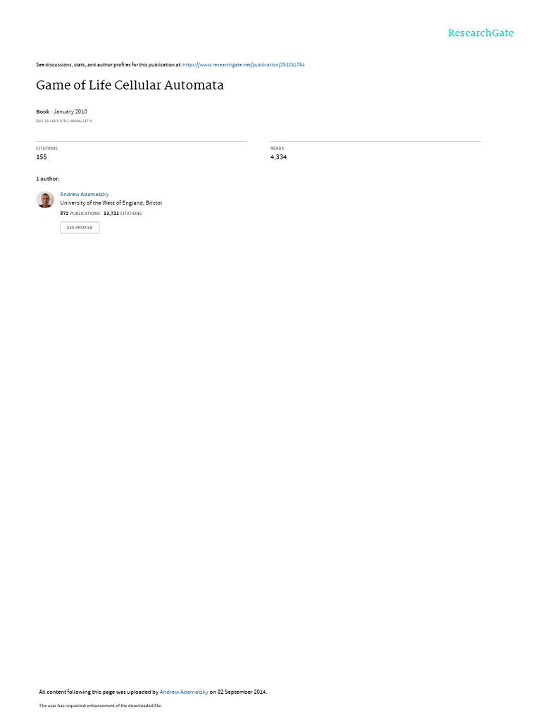 Game of Life Cellular Automata | PDF | Formal Verification | Computer Programming