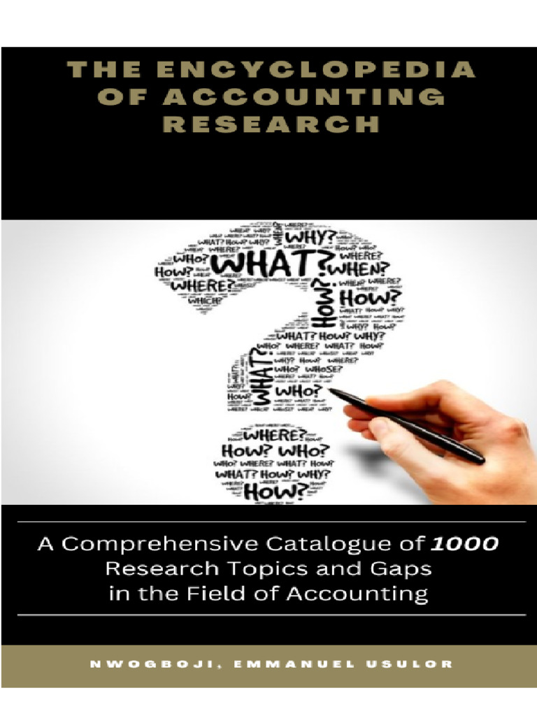 3the Encyclopedia of Accounting Research | PDF | Financial Statement ...