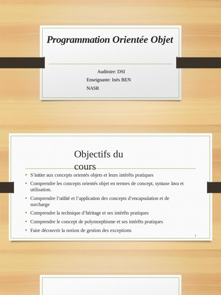 Chap 1 POO Etudiant | PDF | Java (Langage de programmation) | Programmation informatique