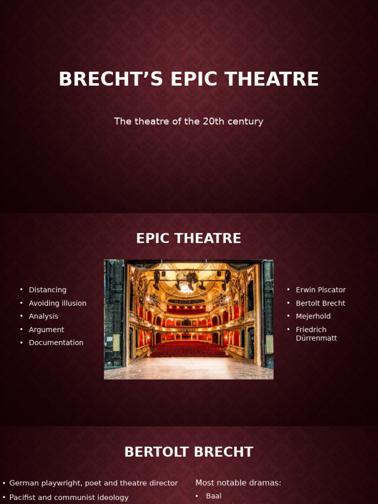 Brecht's Epic Theatre | PDF