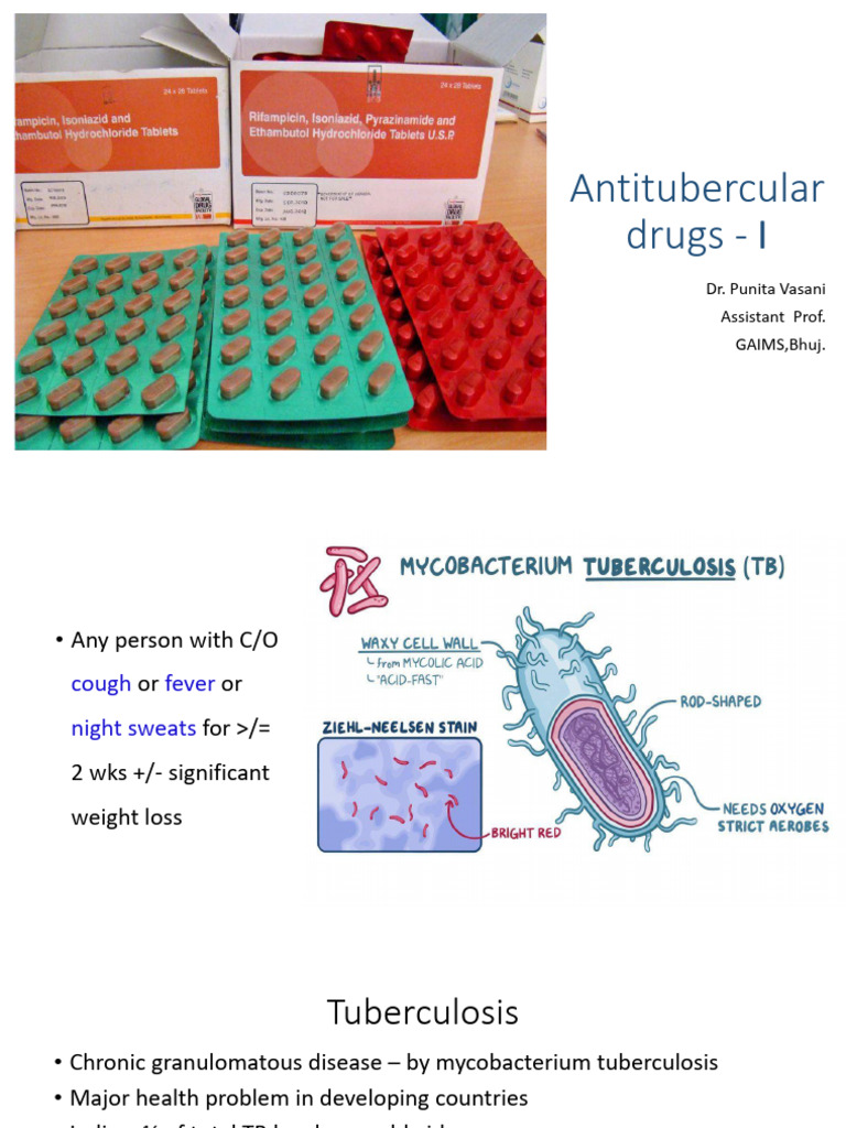 AntiTB_drugs_-_1[1] | PDF | Tuberculosis | Clinical Medicine