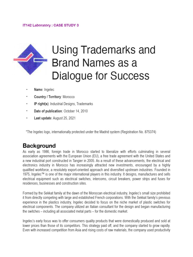 Case Study-Midterm Exam | PDF | Brand | Trademark
