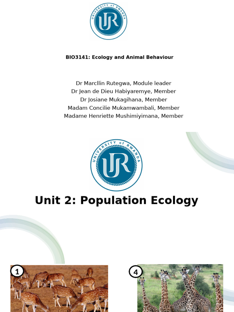 Unit 2 Population Ecology_Part 1 | PDF | Ecology | Natural Environment