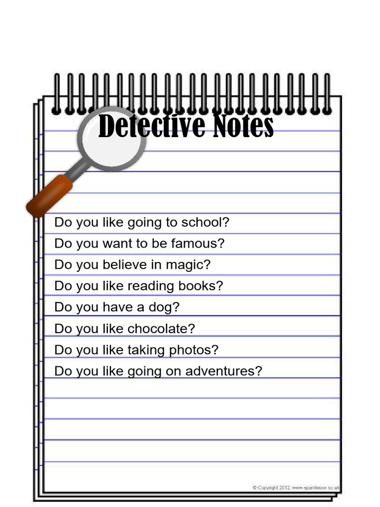 Detective Notes | PDF