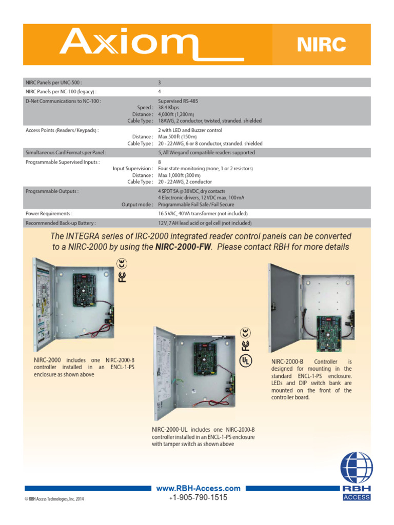 RBH-NIRC-2000 | PDF | Electrical Components | Computer Engineering