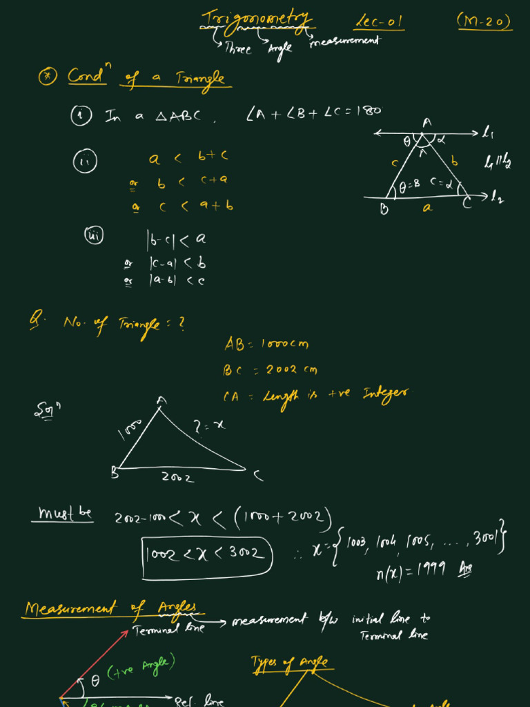 Trigonometry Lec 01 | PDF Trigonometry Lec 01 | PDF