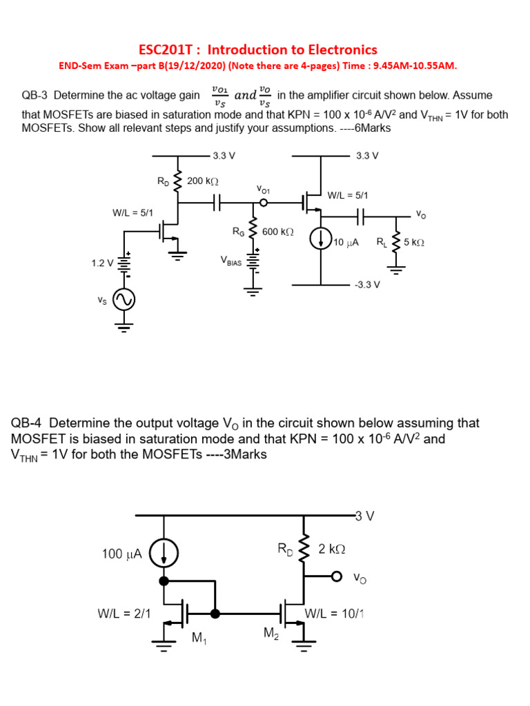 Endsem 2020 I B | PDF