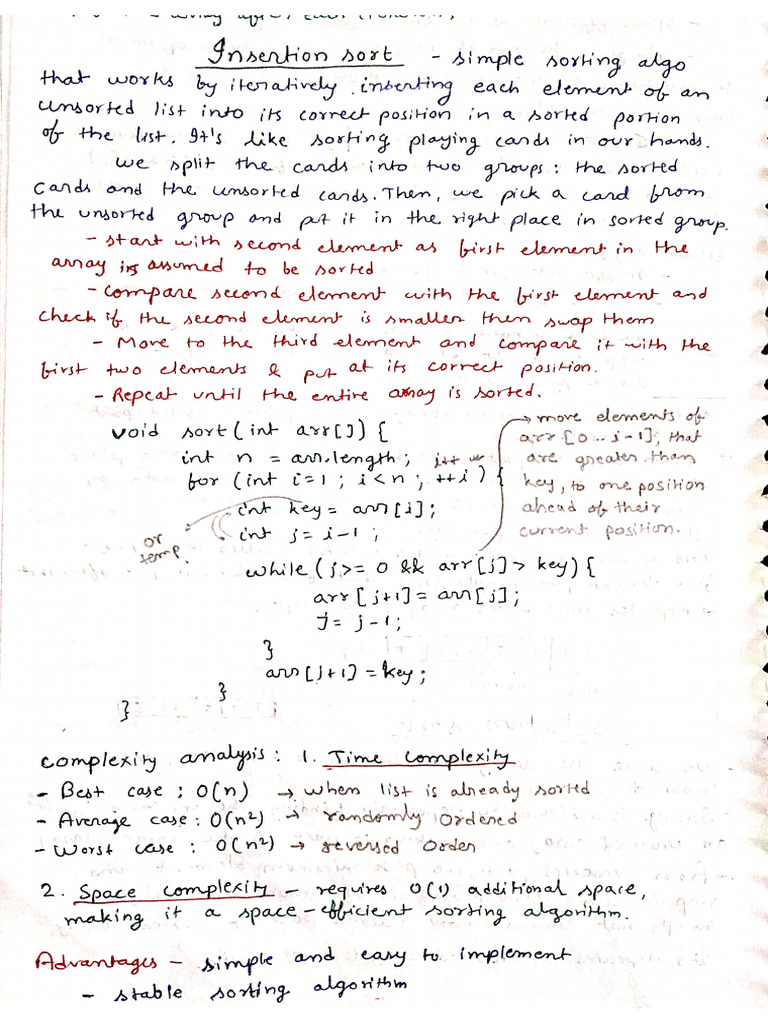 Insertion Sort | PDF