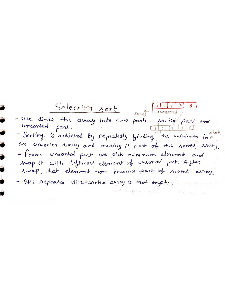 Selection Sort Pdf