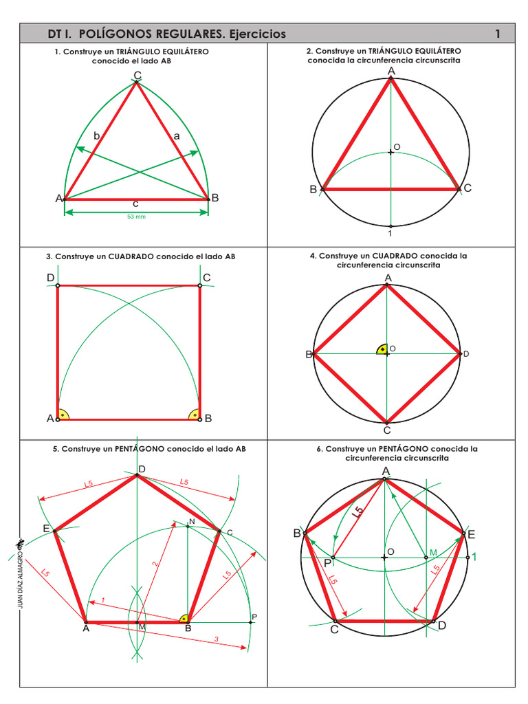 4.3. DT 1. Formas Polígonales Iii. Polígonos Regulares. Ejerc. Soluc. | PDF | Geometría Convexa ...