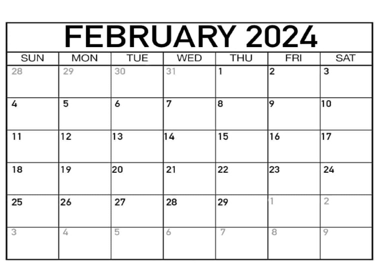 Calender Feb | PDF