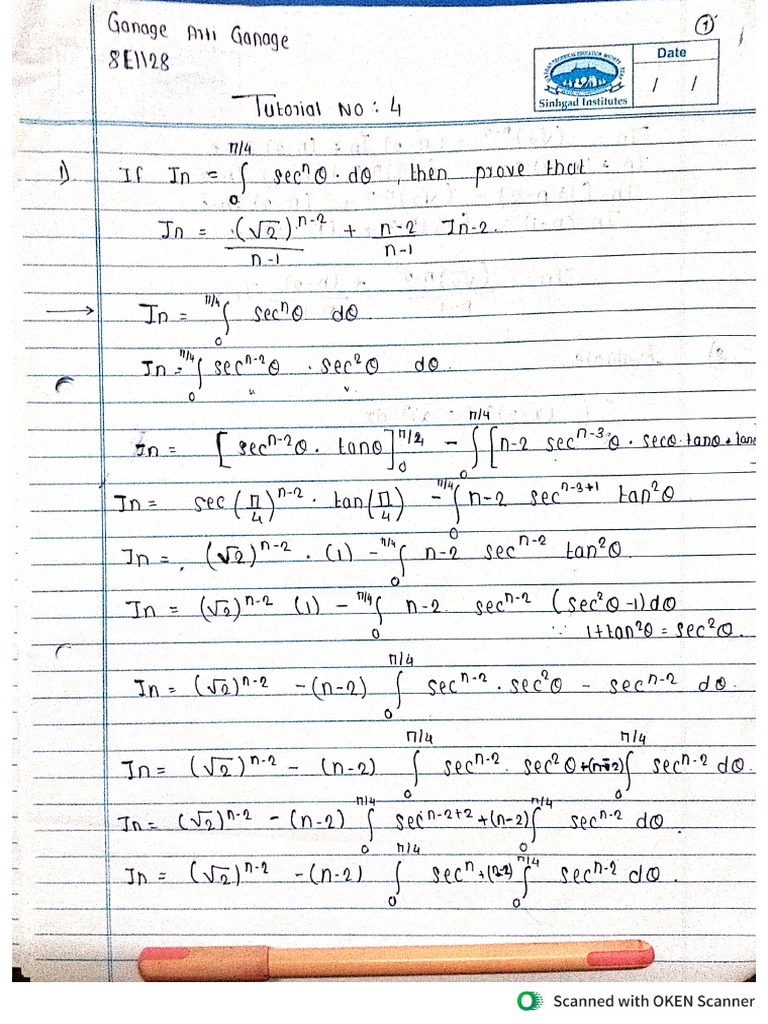 Maths Tutorial 4,5 | PDF