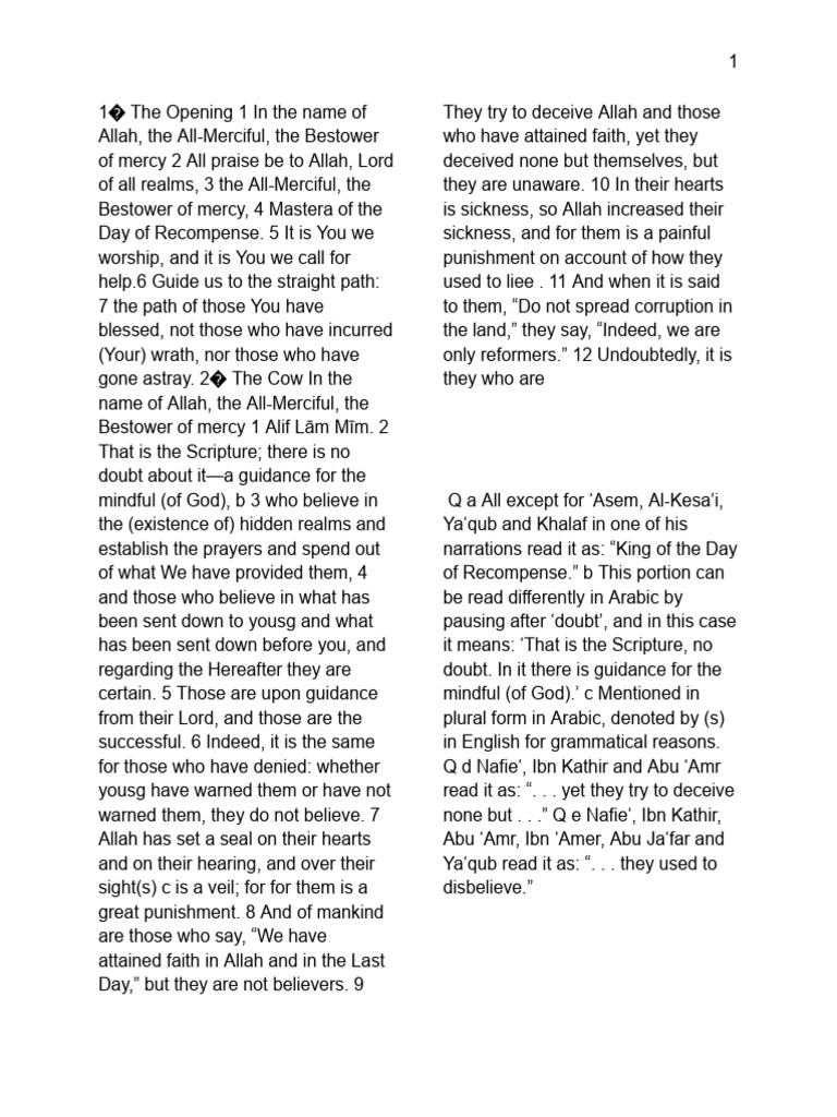 The Noble QURAN Book | PDF | God In Islam | Prophets And Messengers In ...