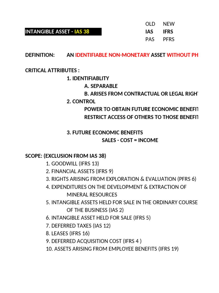 Intangible-asset-lecture | PDF | Goodwill (Accounting) | Intangible Asset