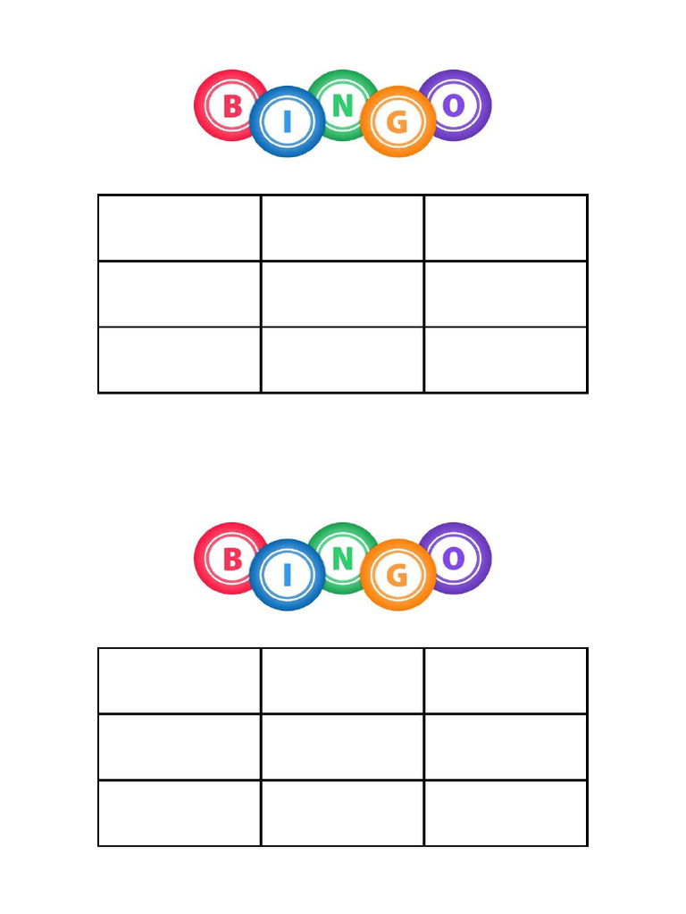 Bingo Template | PDF