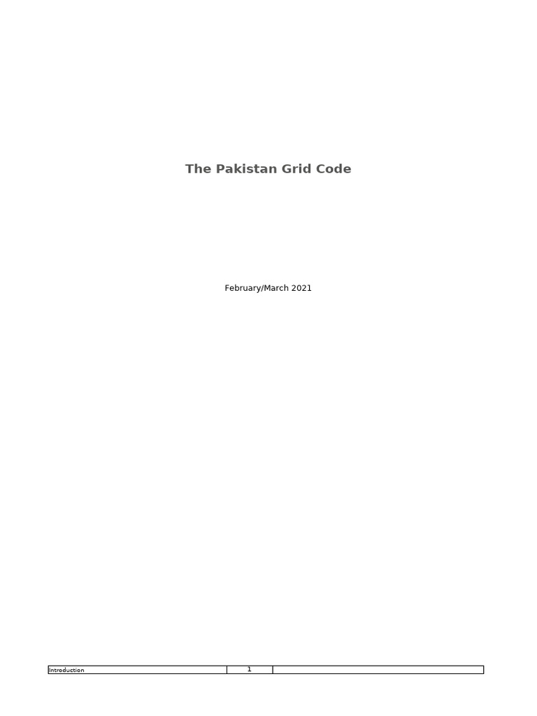 Pakistan Grid Code Overview 2021 | PDF | Electrical Grid | Electric ...