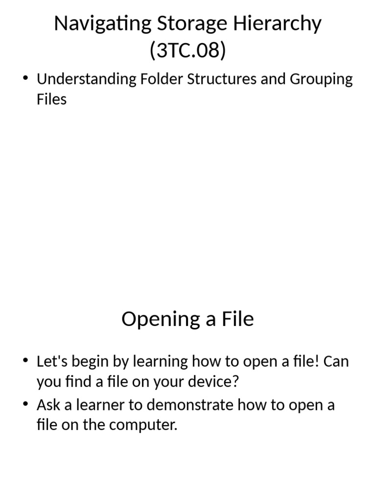 Year 3 Navigating Folder Hierarchy | PDF